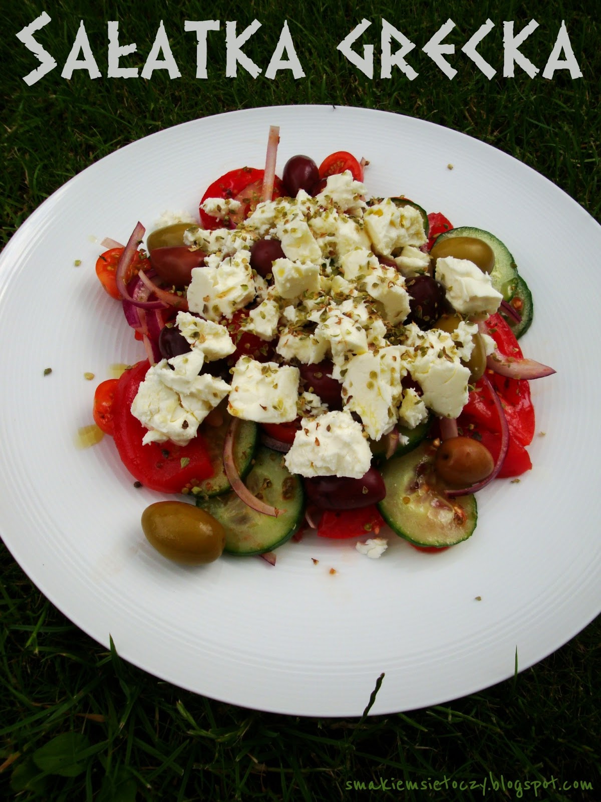 Życie smakiem się toczy...: Sałatka grecka