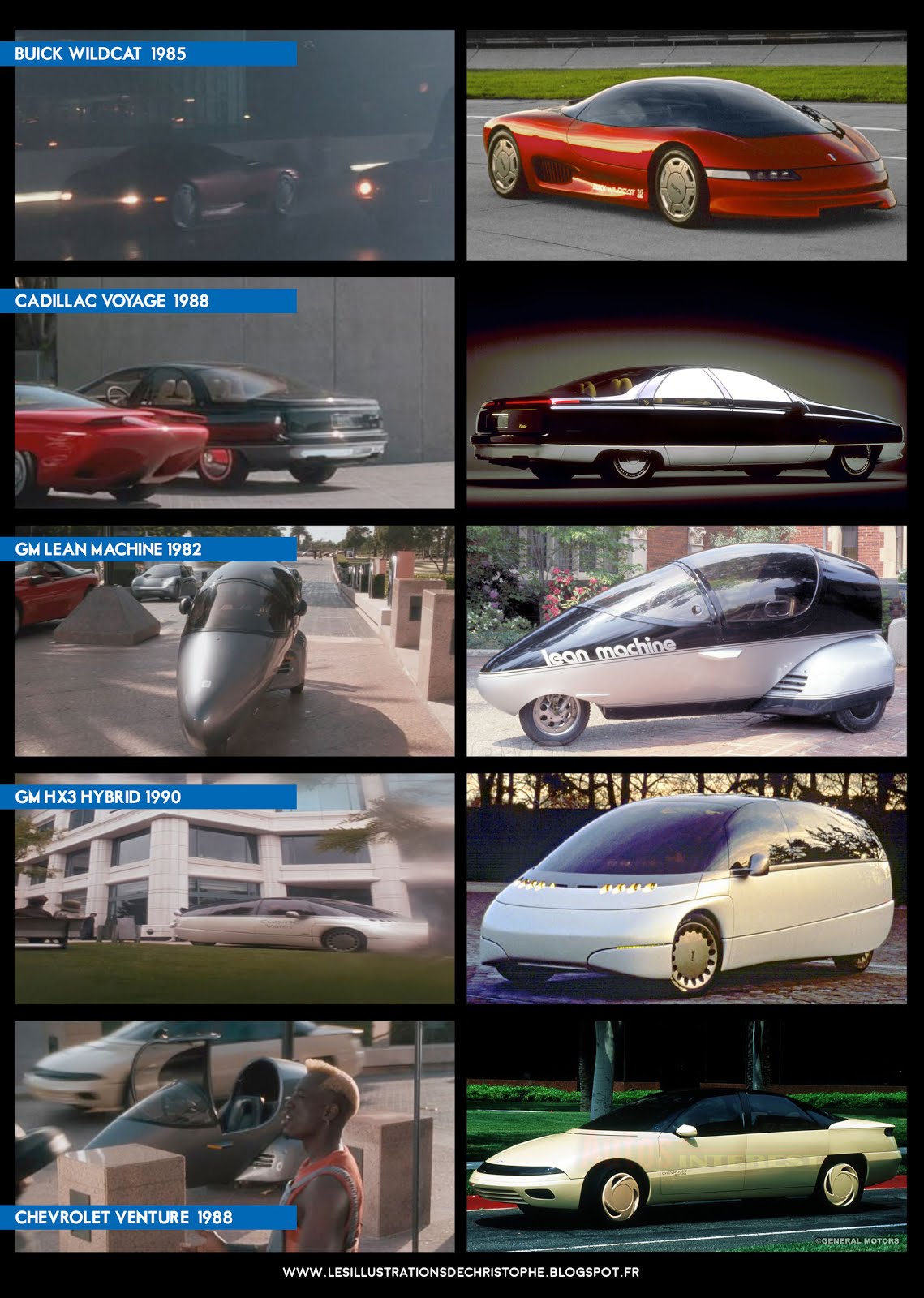 Les illustrations de christophe: Les autos de Demolition Man.