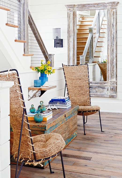 Coastal Farmhouse Style Beach House with Industrial Design Touches