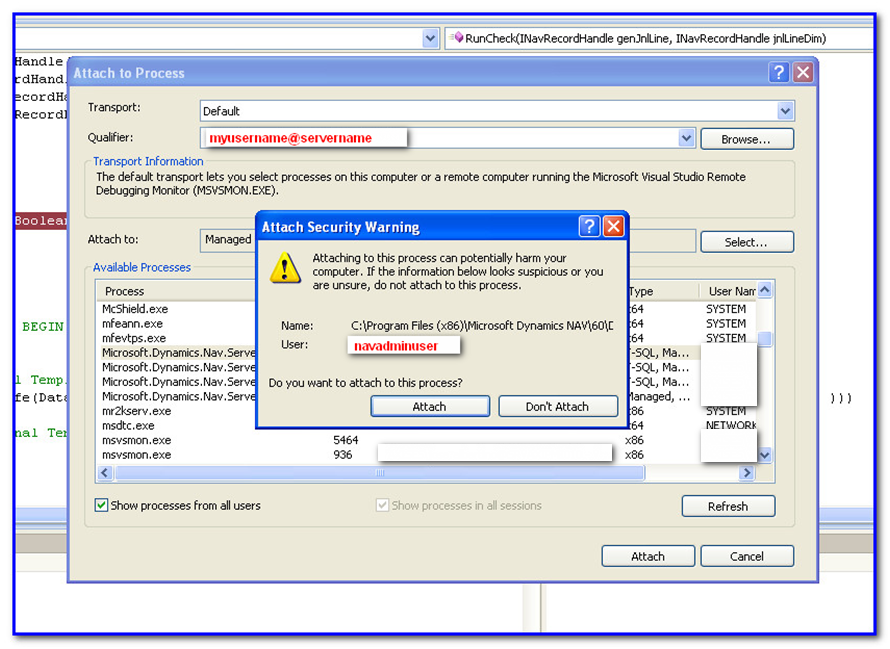 Albertino Microsoft Dynamics NAV Blog: How to Debug RTC and Web Services remotely