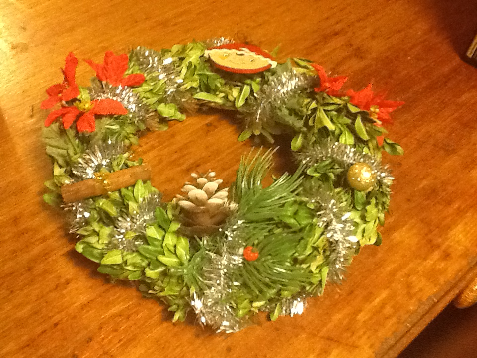 SusannesBlogg: Höstkrans blir julkrans