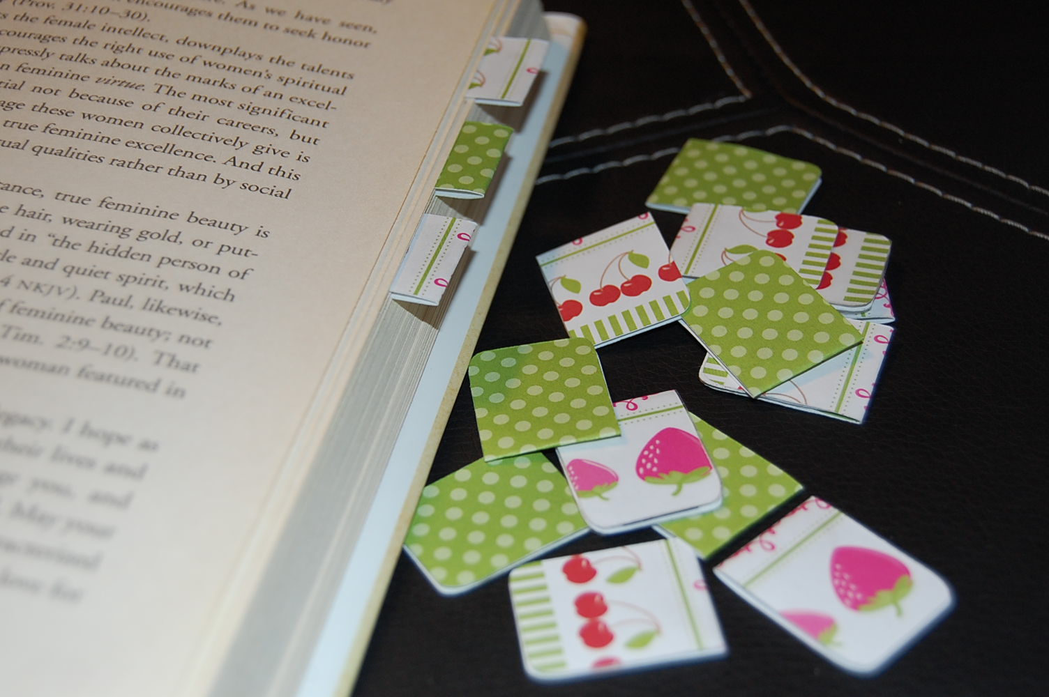 The Crafty Touch: Magnetic Magazine Tags or Bookmarks
