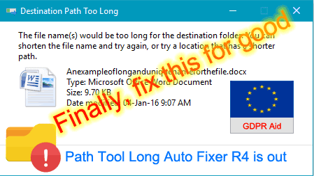 Path Too Long Auto Fixer: Path Too Long Auto Fixer R4 - the only tool ...