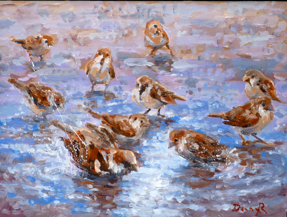 Fugle malerier af Danny Rasmussen