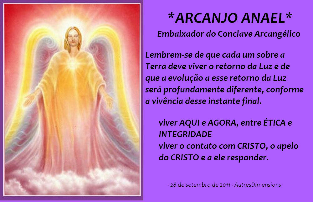 RECRIE-SE: ARCANJO ANAEL - 28 de setembro de 2011
