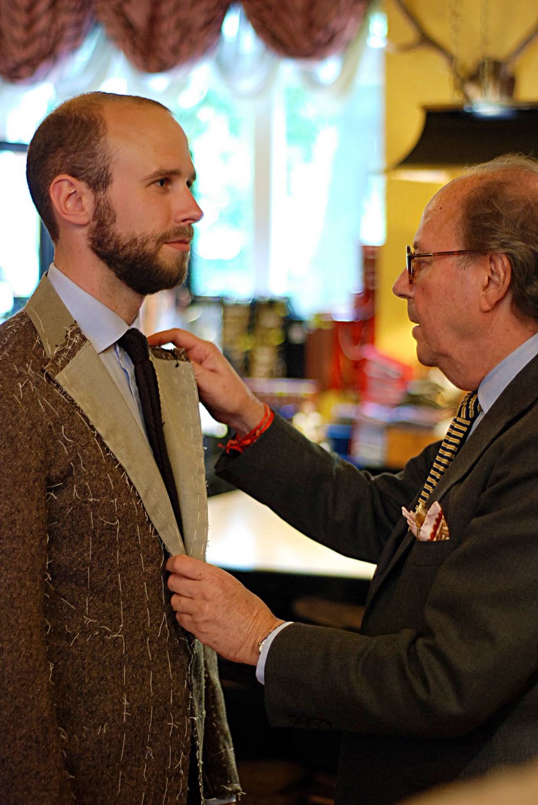Rubinacci cashmere jacket 4: first fitting – Permanent Style
