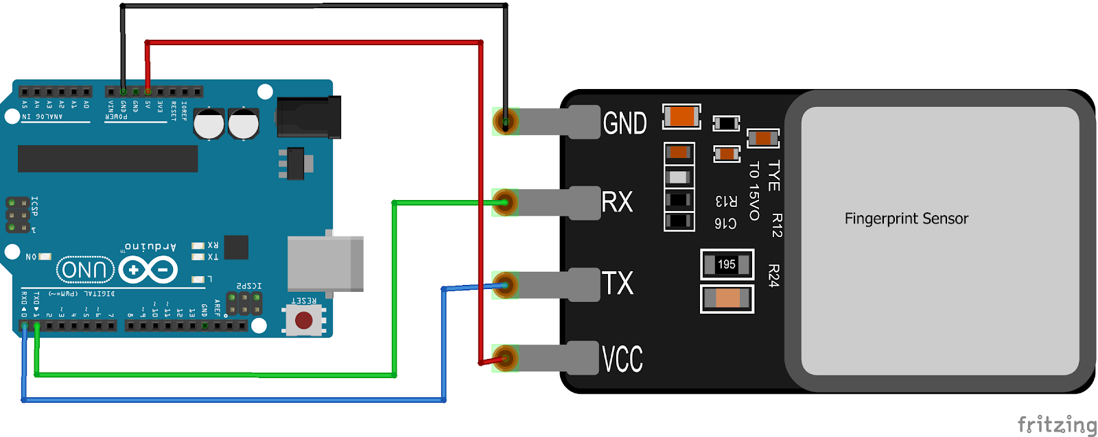 Arduino Esp8266 Raspberry Pi And Co Fingerprint Sensor With An Arduino Or An Esp