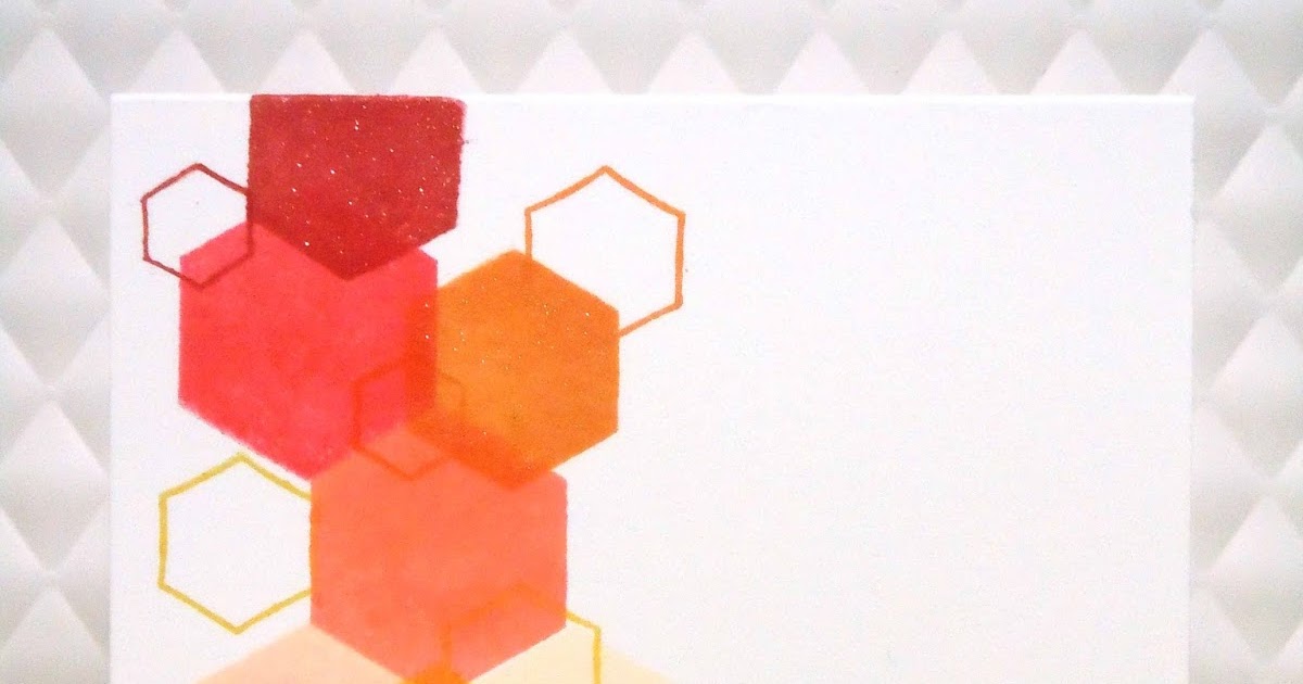 Handmade by Michelle: Rainbow hexagons
