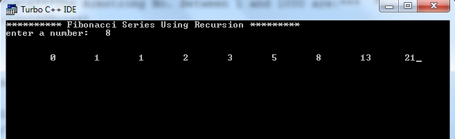 Find Fibonacci Series Using Recursion in C Programming - Sample Example