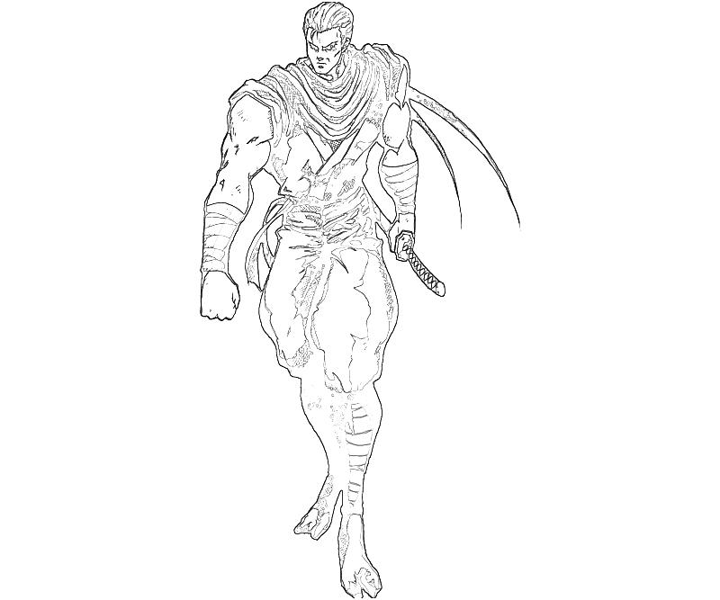 Warrior Ninja Gaiden Coloring Pages Coloring Pages