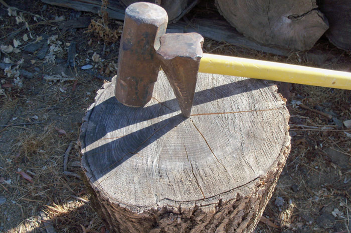 .: Splitting wood 101