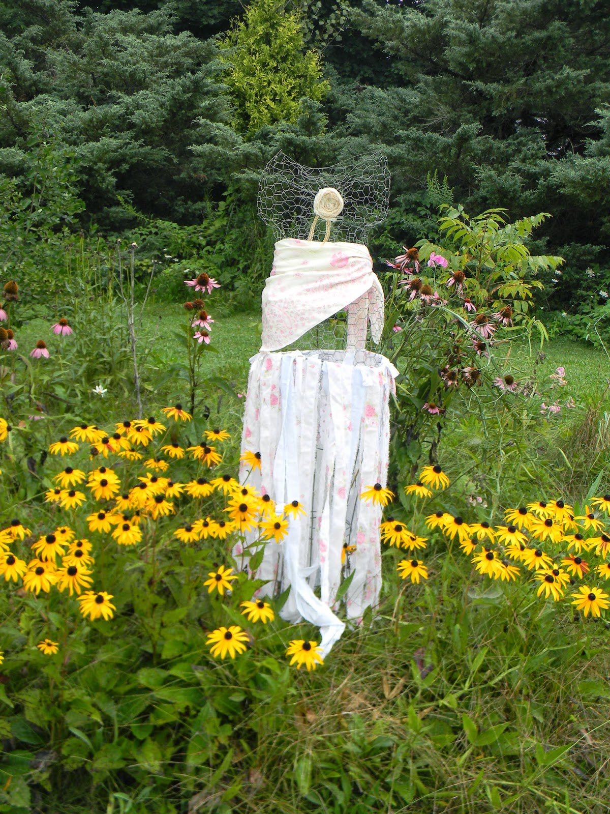 Artistic Endeavors 101: Recycled Materials Become Garden Decor