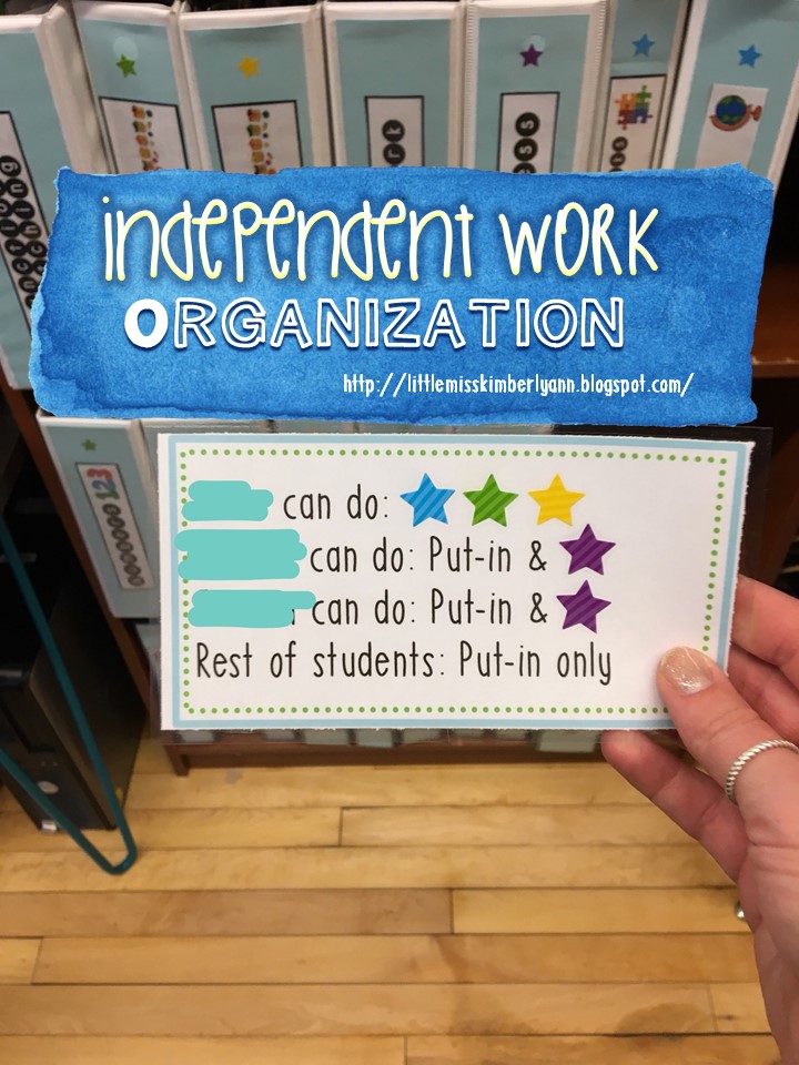 Little Miss Kim's Class: Independent Work Station Organization in ...