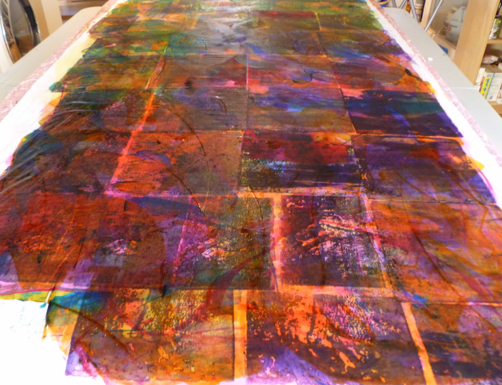 sew sew art: Breakdown printing and an experiment