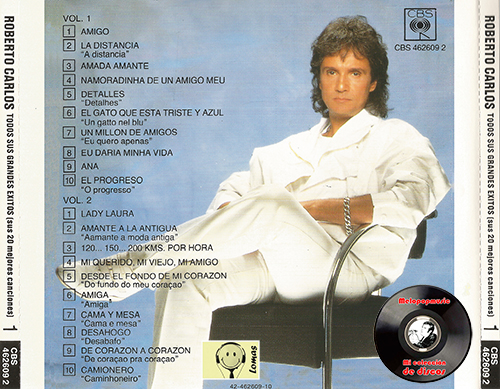 Melopopmusic: Roberto Carlos - Todos Sus Grandes Éxitos (Sus 20 Mejores ...