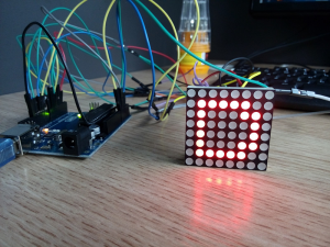 RUNNING TEXT WITH 8X8 MATRIX LED USING ARDUINO - Saga Cyber