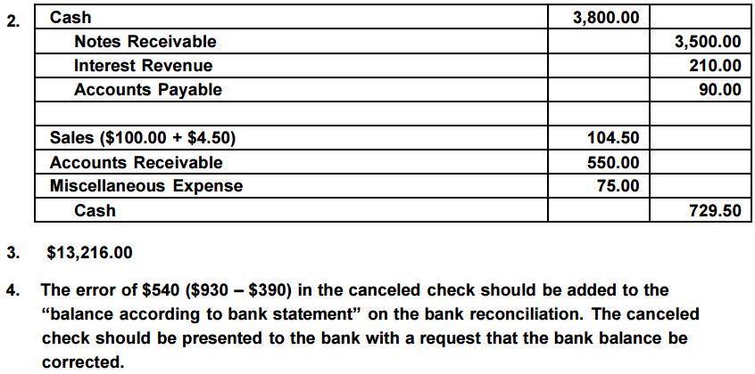 Accounting Q and A: PR 8-5A Bank reconciliation and entries