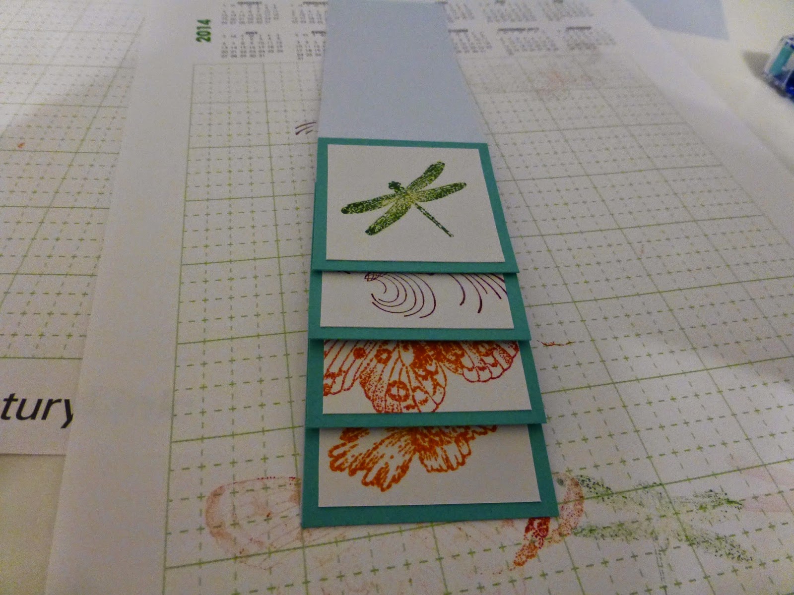 The Yellow Craft Room: Waterfall Card