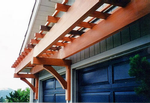 Decorating the Garage Exterior with an Arbor | Rustic & Refined