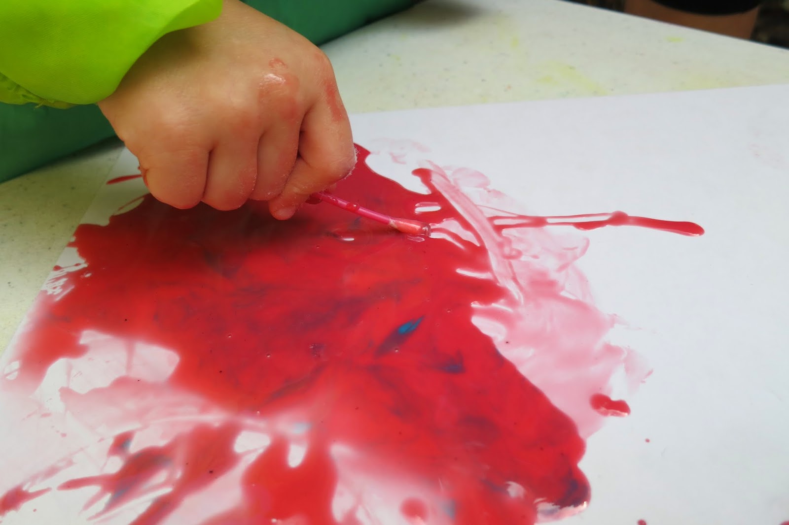 Toddler Art Class: Sticky Finger Painting : library makers