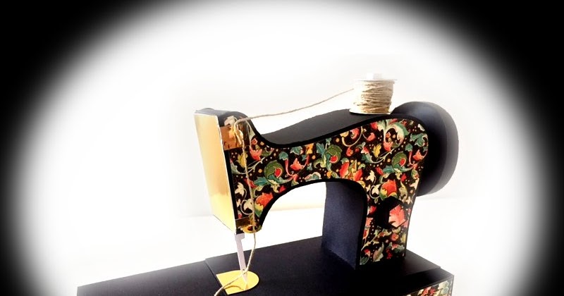 Paper Craft Creations: 3D Paper Vintage Sewing Machine