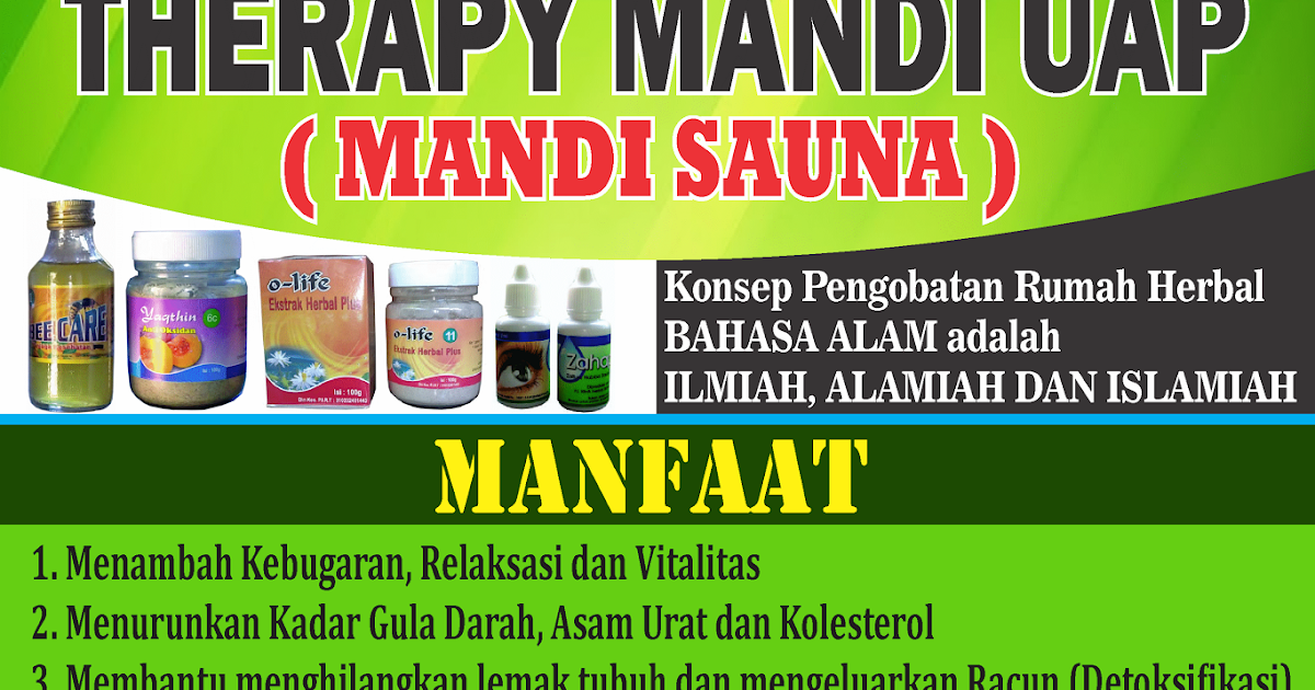 Desain X Banner Terapi Mandi Uap