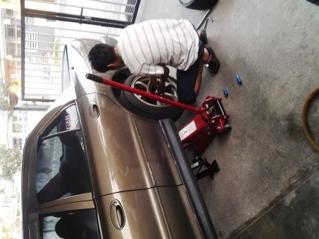 DIY REPAIR YOUR CAR.Diy membaiki kereta anda.: Mengecat sport rim
