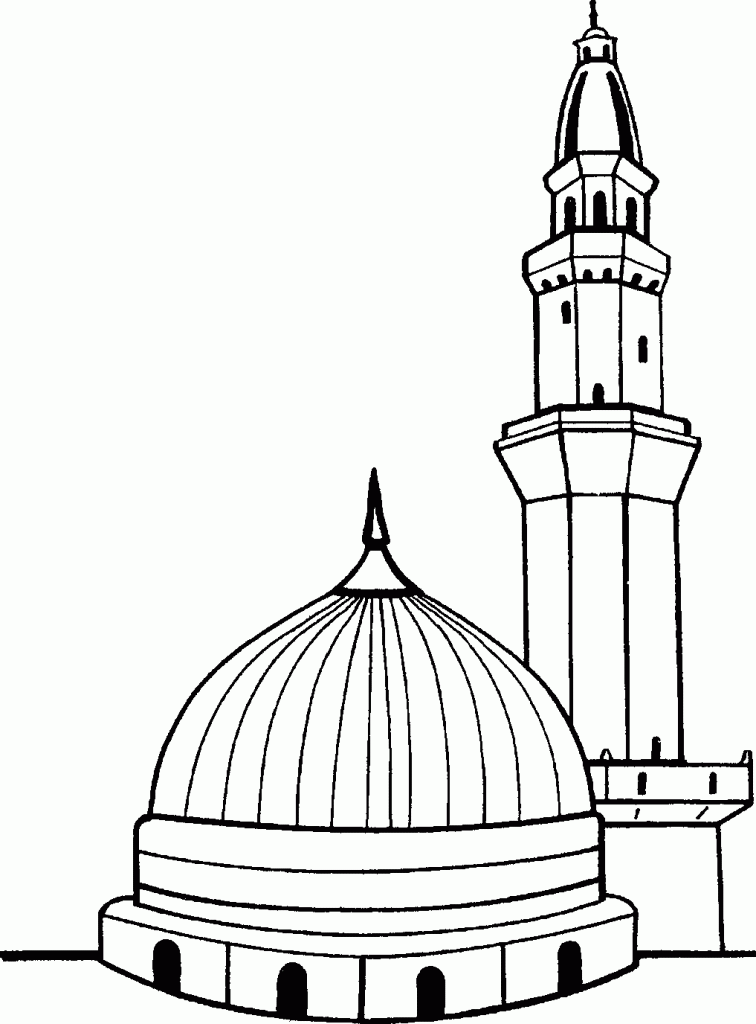 Kaaba Coloring Page Easy Sketch Coloring Page