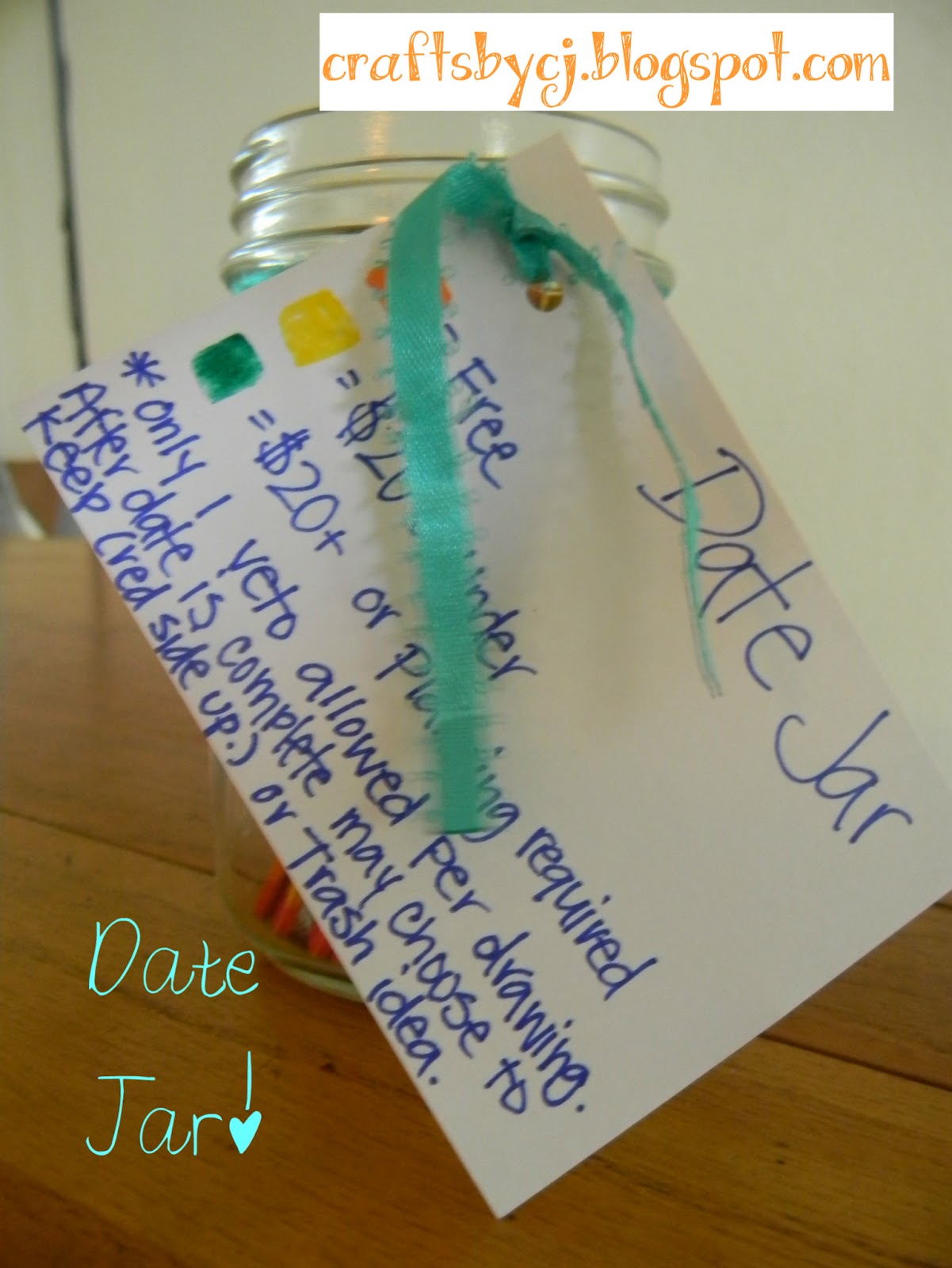Crafts by CJ: Date Jar