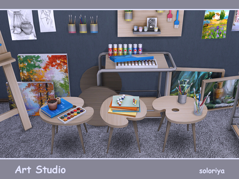 Sims 4 CC's - The Best: Art Studio by Soloriya