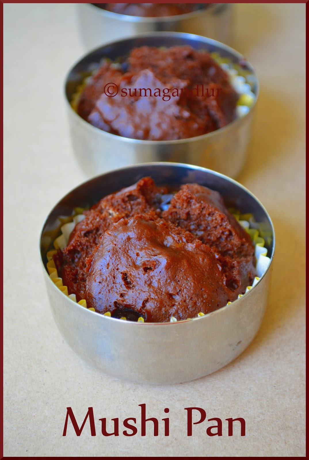 Veggie Platter: Mushi Pan / Double Chocolate Steamed Cake