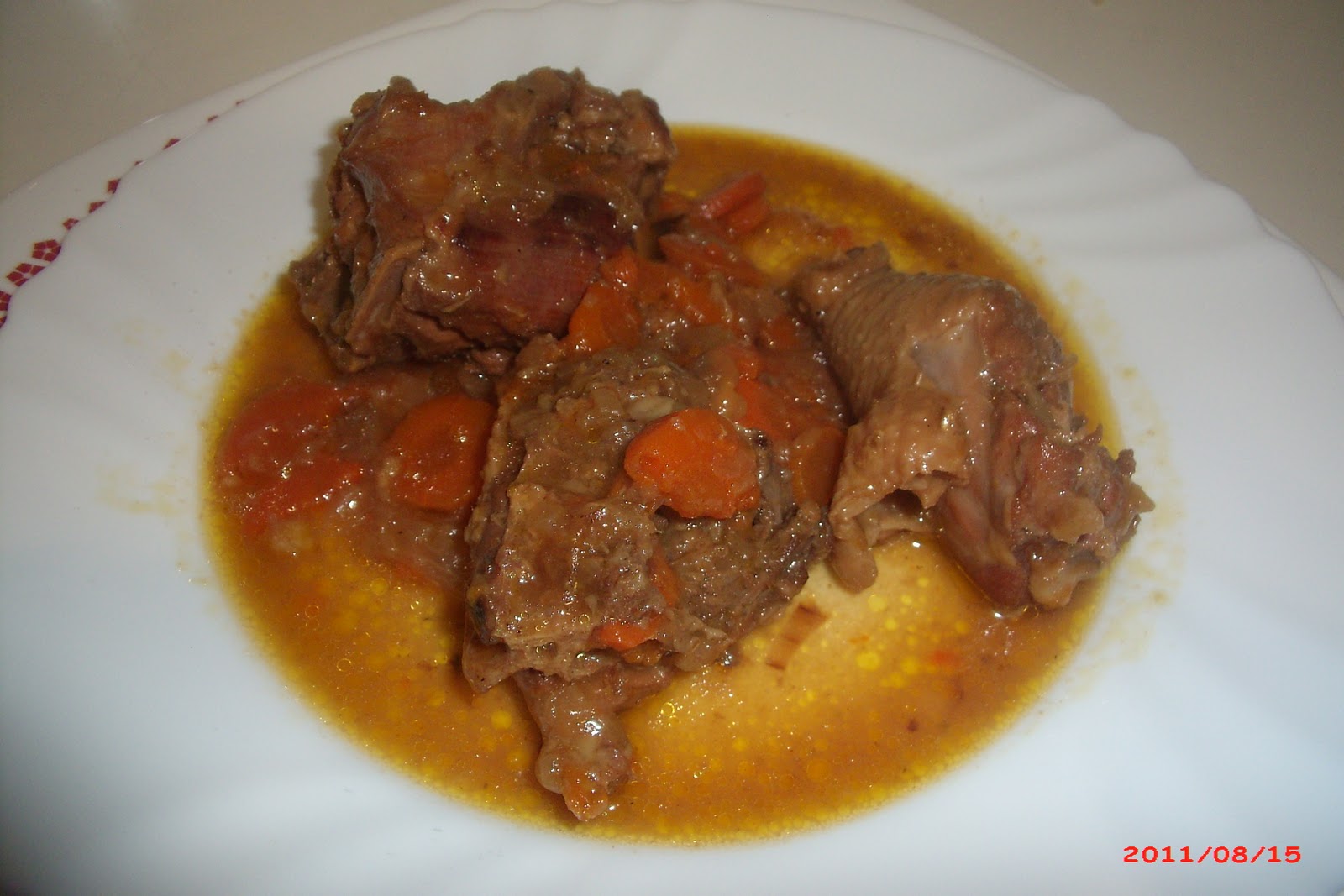 LA COCINA DE LA RUBI: GALLINA ESTOFADA