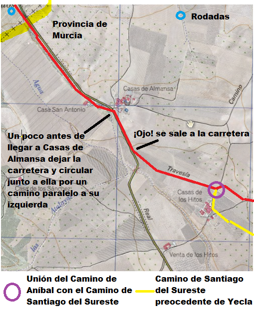 EL CAMINO DE ANÍBAL, DE CAUDETE A ALBACETE.: Descripcion y mapas de la ...