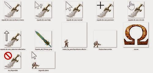 Cursores de God of War | TEMAS Y FAVICONS