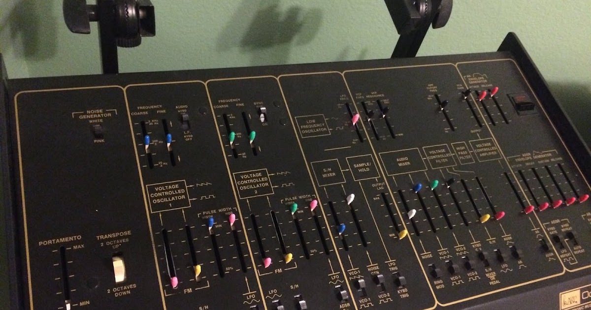 MATRIXSYNTH: ARP Odyssey 2810 1972 Black & Gold with Patch Book