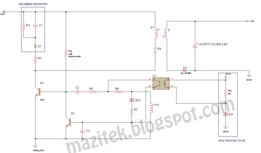INSIDE A MOBILE PHONE CHARGER(FLYBACK CONVERTERS) - MaziTek Electronics