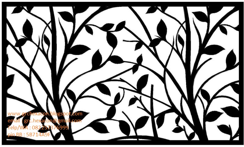 GRC HEXACON INDONESIA : Krawangan GRC Floral Motif Daun Ranting Order ...