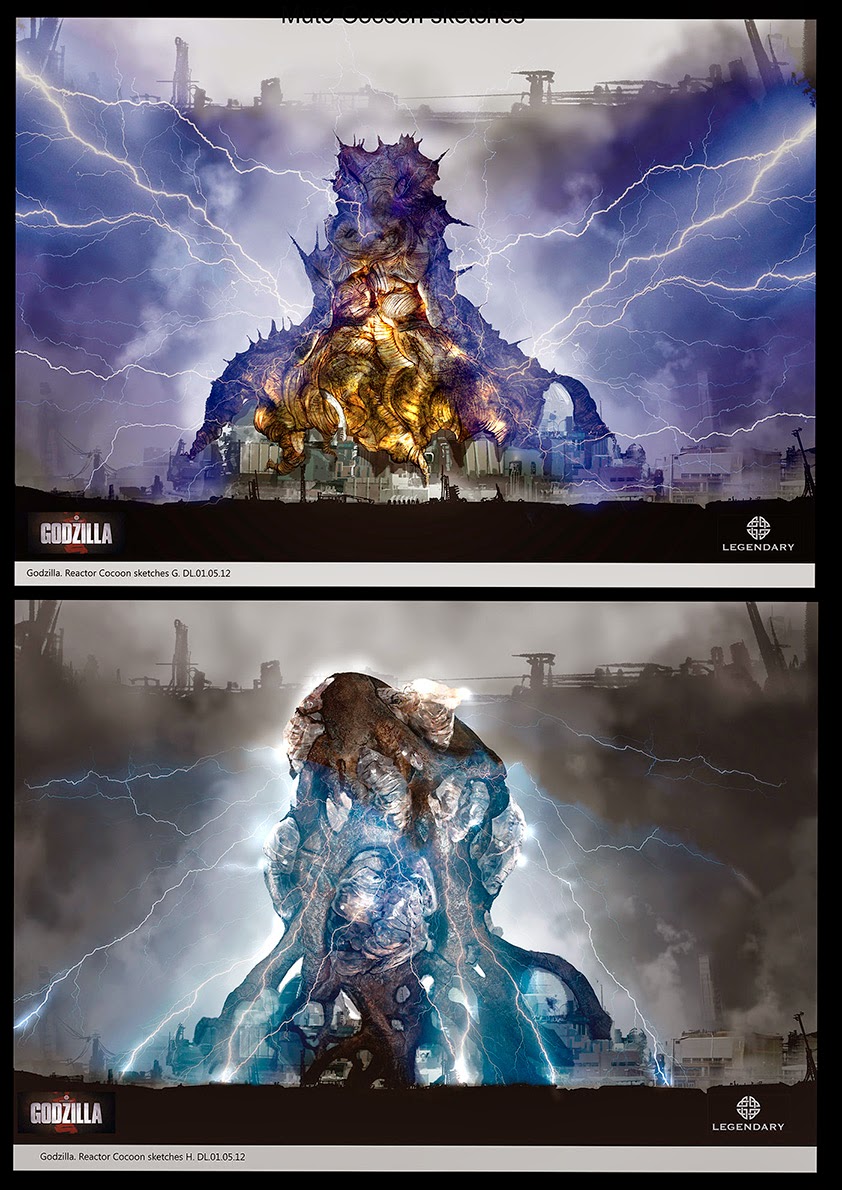 Unused GODZILLA 2014 MUTO Cocoon Concept Art by Dominic Lavery « Film ...