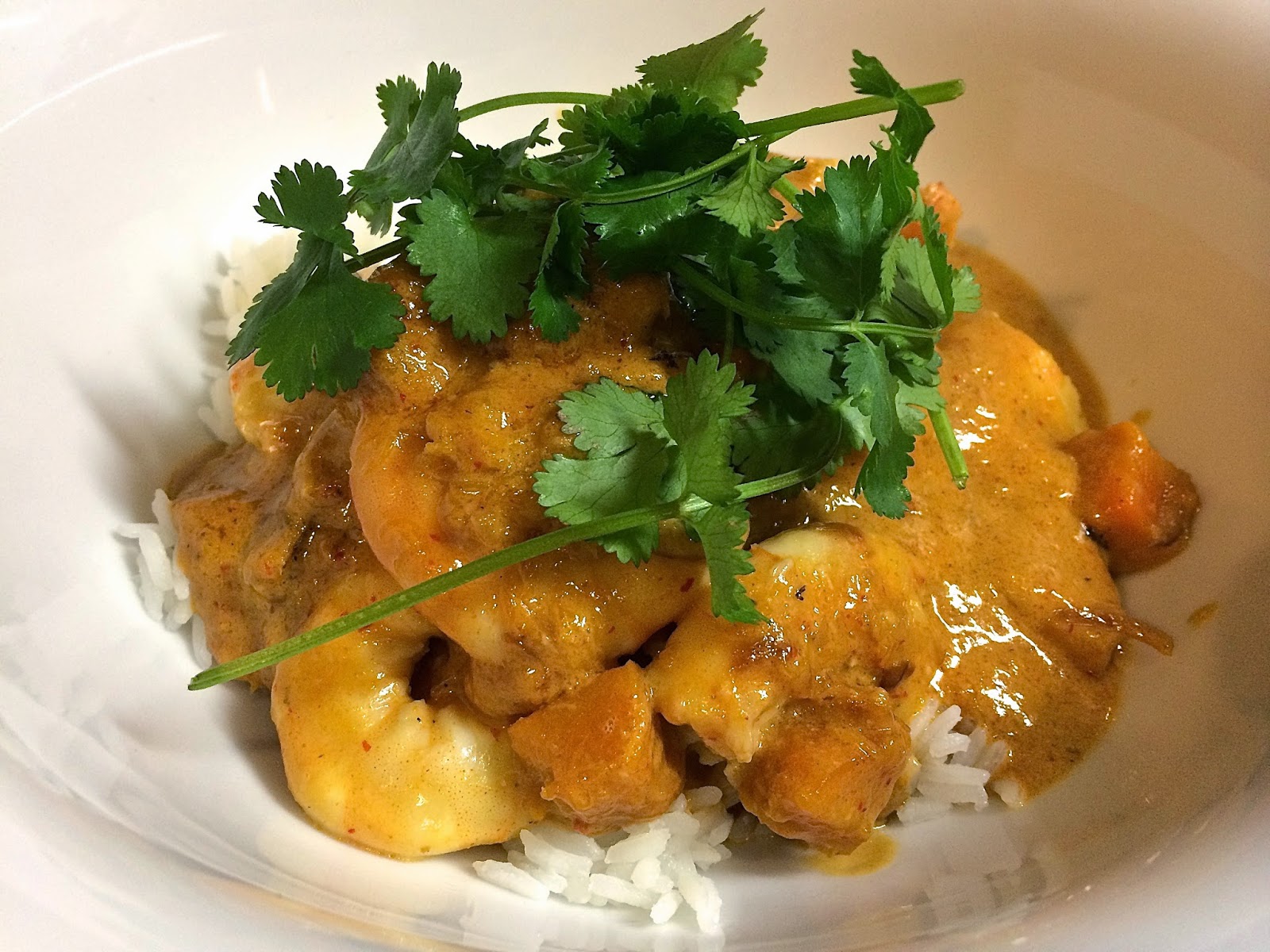 Behind The Burners: RED CURRY OF PRAWN AND PUMPKIN