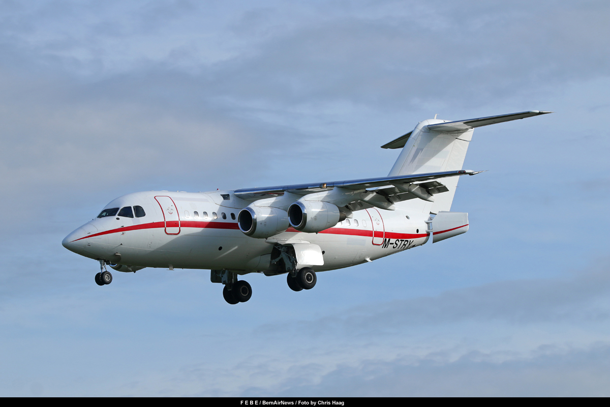 FEBE *** BernAirNews.ch ©: M-STRY, British Aerospace Avro RJ70, NOV15