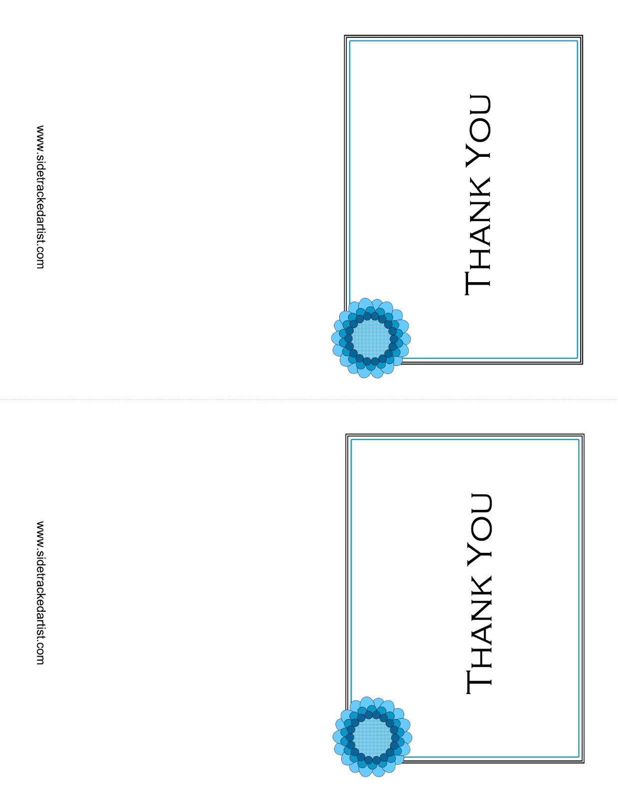 Thank You Note Cards (free printable)