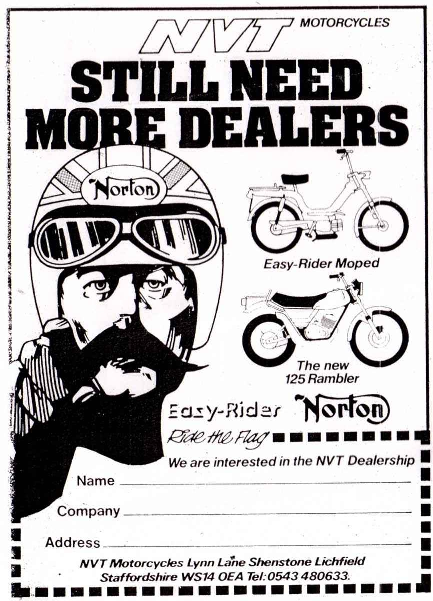 My Motorcycle Restoration Diary & Notes: NVT125: Another Advert - Motor ...