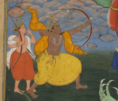 Indian Epics: Images and PDE Epics: Image: Rama Fights Maricha and Subahu