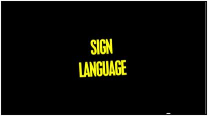 Group 3: Short Film Analysis- Sign Language