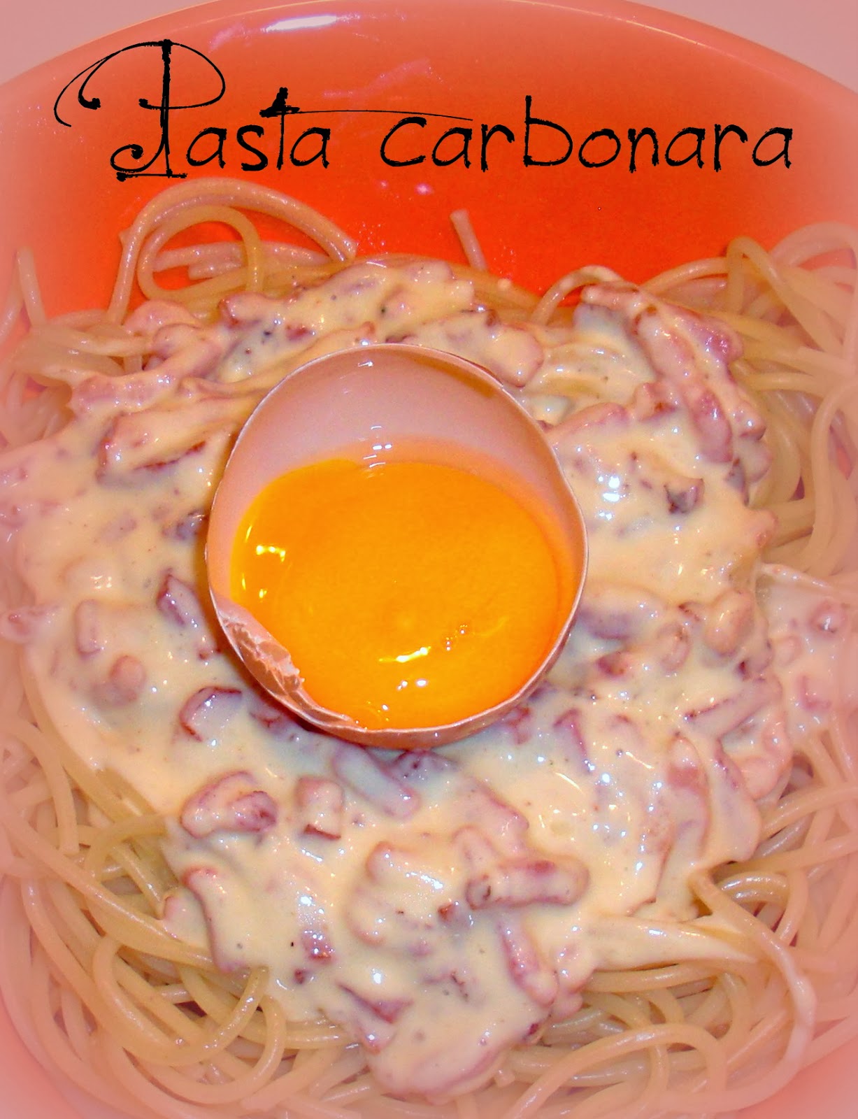 Les pâtes à la carbonara... rapides