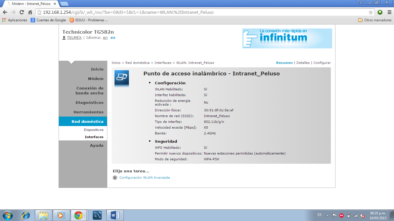 RicardoAM: Configuracion Basica De Modem Telmex