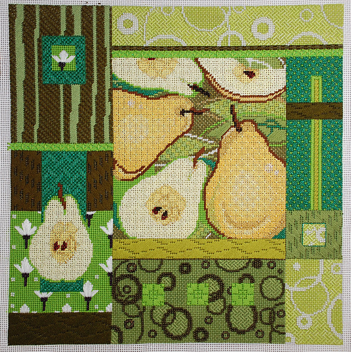 Pear Collage Finale! - - Bedecked and Beadazzled