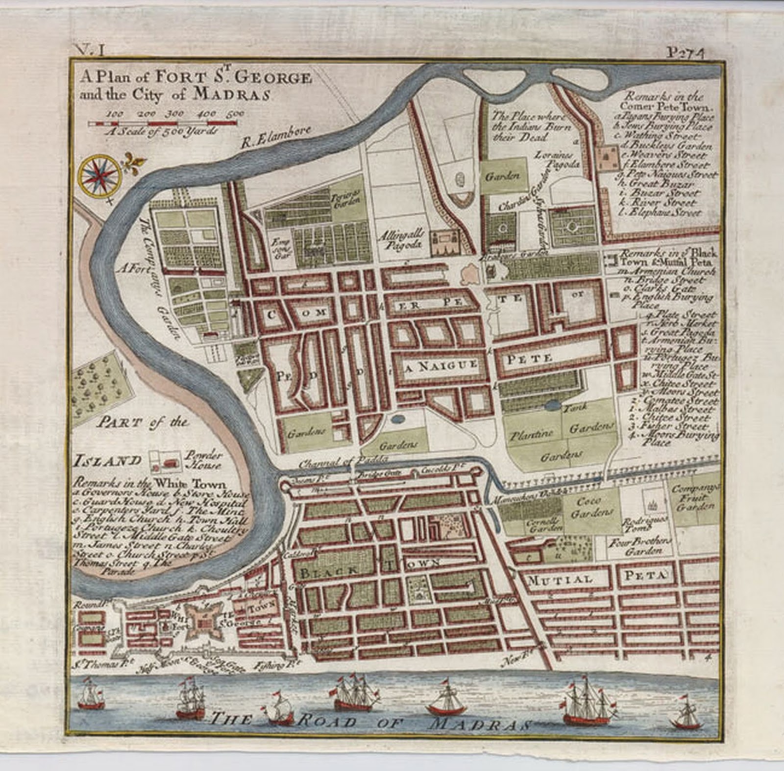 Muthusamy's Photo Stream: Evolution of Fort St.George 1758 (As ...