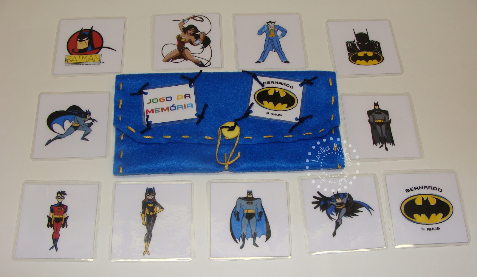 Lucilia Pinheiro arte em papel: JOGO DA MEMÓRIA BATMAN