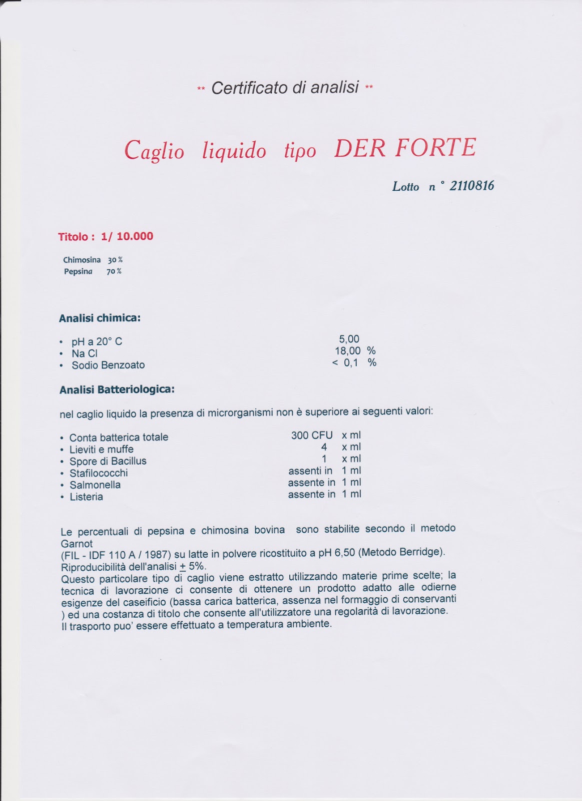 CAGLIO ANIMALE per fare il formaggio in casa: CAGLIO LIQUIDO NATURALE ...